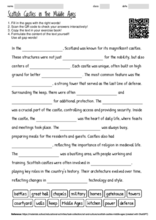 Educational activities with the topic "Scottish Castles in the Middle ...