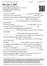 Educational activities with the topic "Viking Legacy in England ...