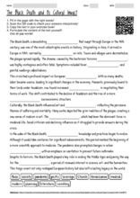 Educational activities with the topic "The Black Death and Its Cultural ...