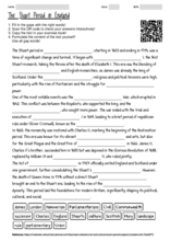 Educational activities with the topic "The Stuart Period in England ...