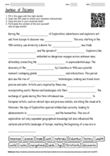 Educational activities with the topic "Journeys of Discovery ...