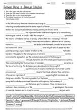 Educational activities with the topic "Dystopian Worlds in American ...