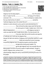 Educational activities with the topic "Indigenous Sounds in Canadian ...
