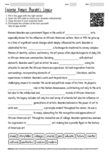 Educational activities with the topic "Exploring Romare Bearden's ...