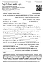 Educational activities with the topic "Margaret Atwood's Canadian ...