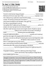 Educational activities with the topic "The Impact of Global Warming ...
