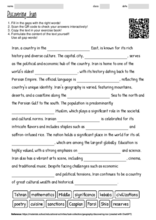 Educational activities with the topic "Discovering Iran" | MATERIALS.SCHOOL