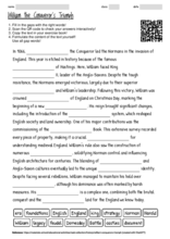 Educational activities with the topic "William the Conqueror's Triumph ...