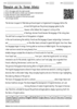Worksheet with the topic "The Viking Impact on English History ...